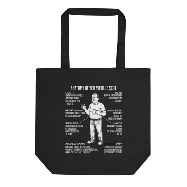 Anatomy Of Yer Average Scot Eco Tote Bag – Sarcastic Scots